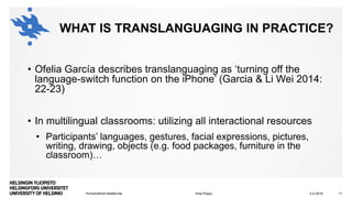 Enhancing participation through translanguaging | PDF