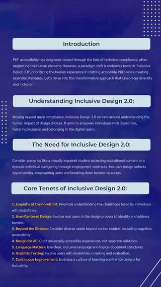 Enhancing PDF Accessibility Embracing Inclusive Design 2.0 | PDF