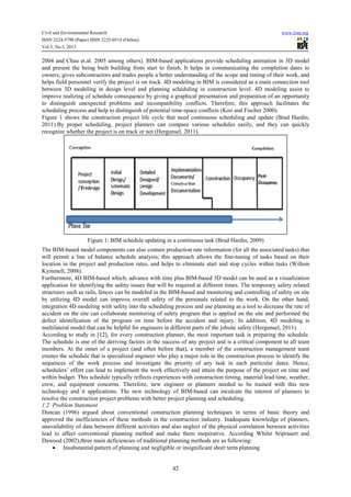 Enhancing planning and scheduling program by using benefits of bim ...