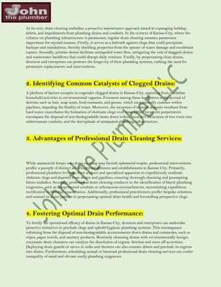 Enhancing Plumbing Efficiency The Significance of Drain Cleaning in ...