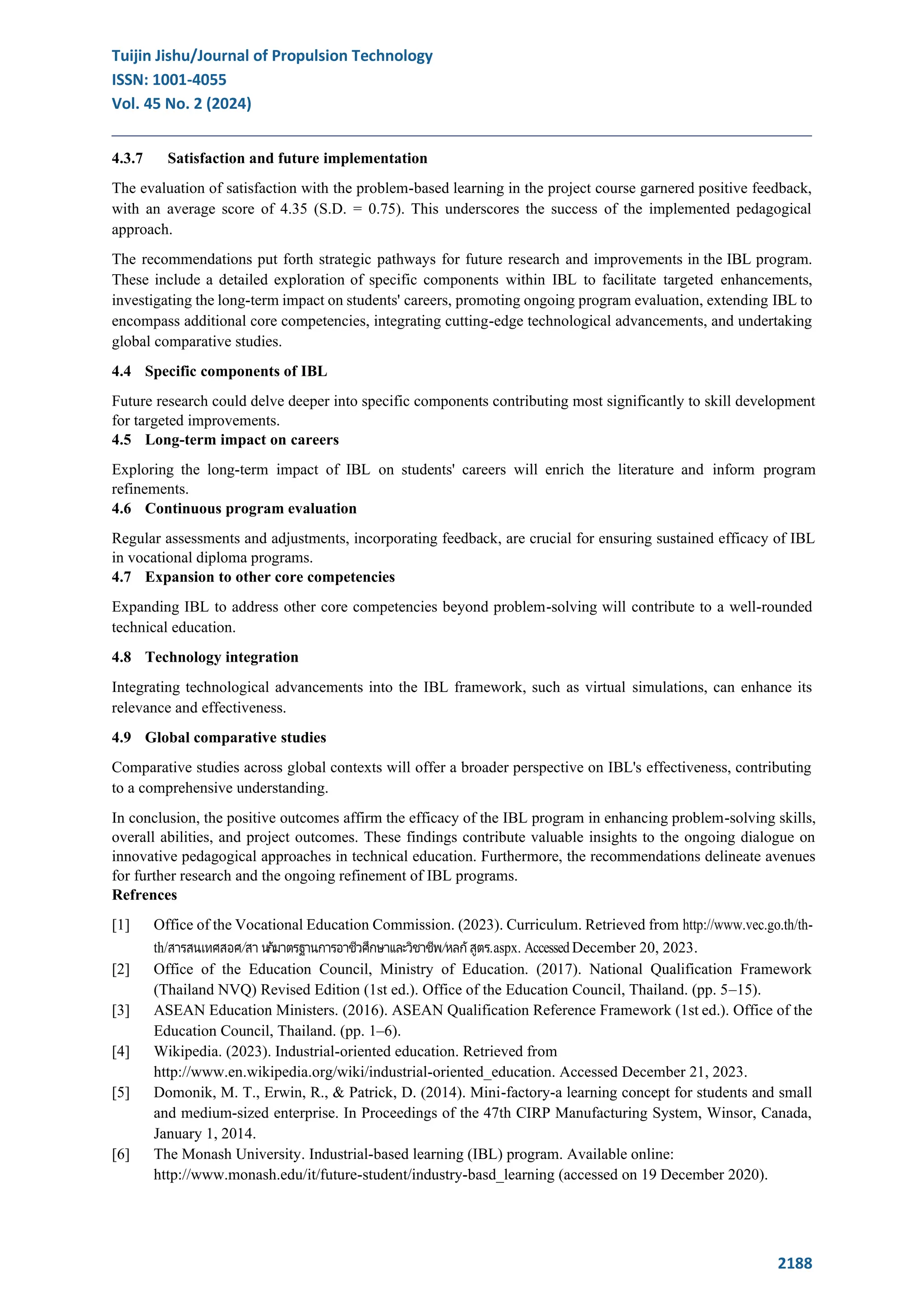 Enhancing Problem-Solving Proficiency through Industrial-Based Learning for | PDF