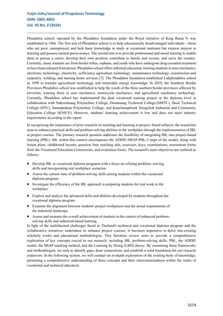 Enhancing Problem-Solving Proficiency through Industrial-Based Learning for | PDF