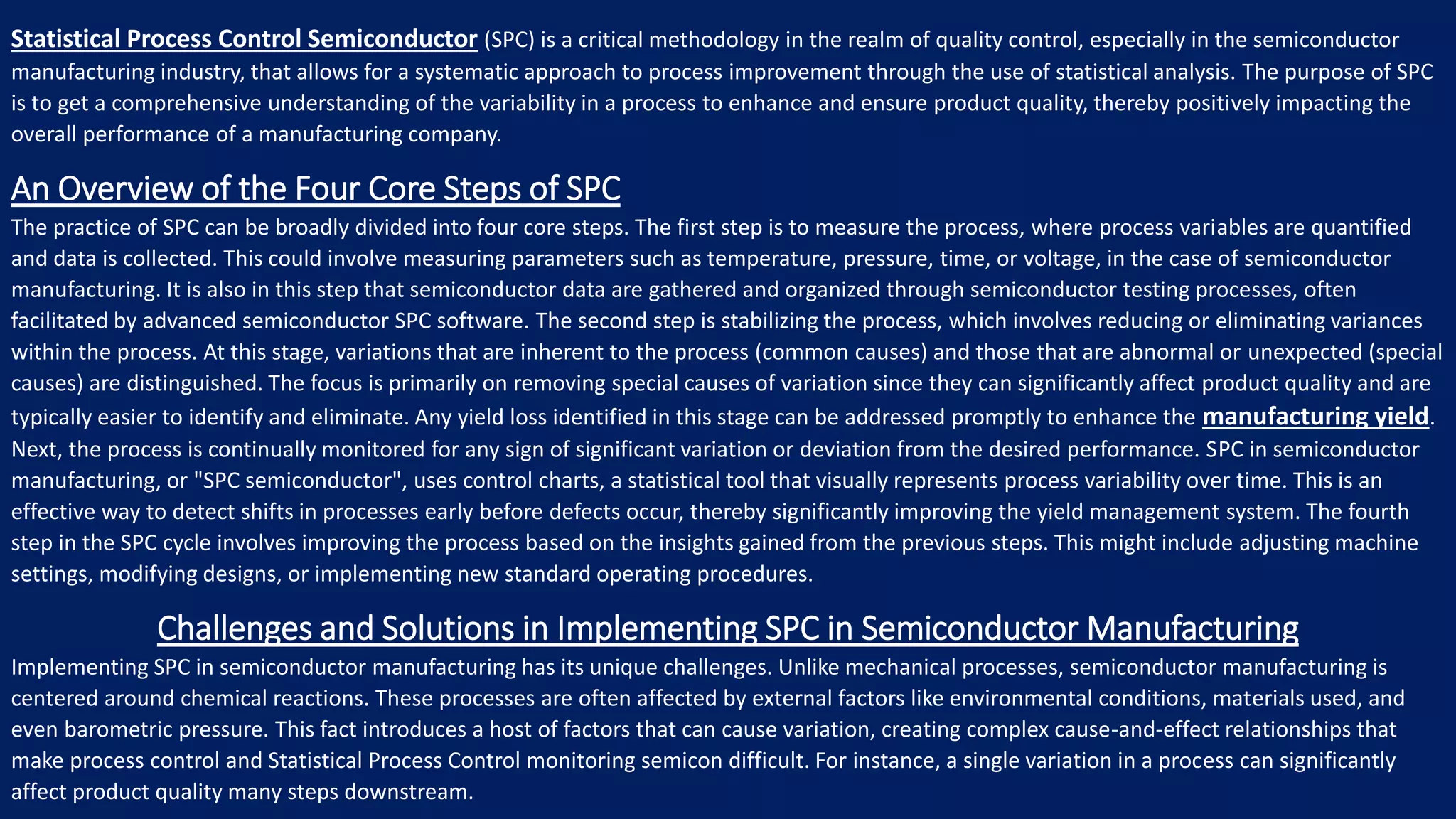 Enhancing Quality Control With Statistical Process Control Spc In The Semiconductor