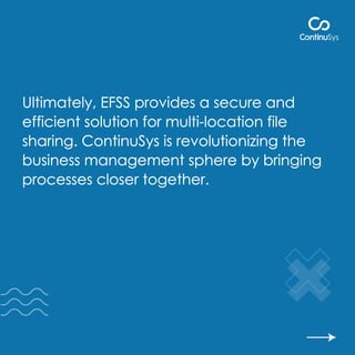 Enhancing Remote Work Efficiency with Enterprise File Synchronization and Sharing (EFSS) | PDF
