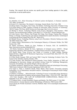 Enhancing S-curve applications for technology forecasting by understanding pattern for change in ...