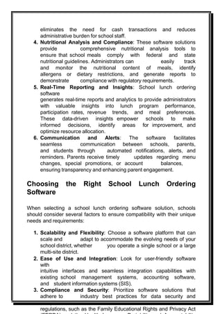 Enhancing School Lunch Experience with Innovative School Lunch Ordering ...