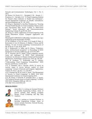 Enhancing security features in cloud computing for healthcare using cipher and inter cloud | PDF ...