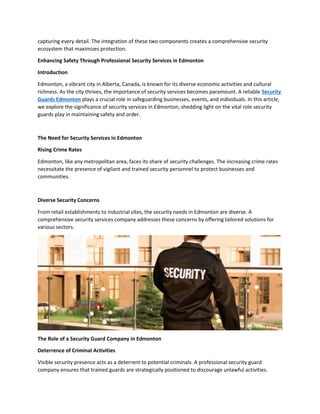 Security Guards Edmonton | PDF