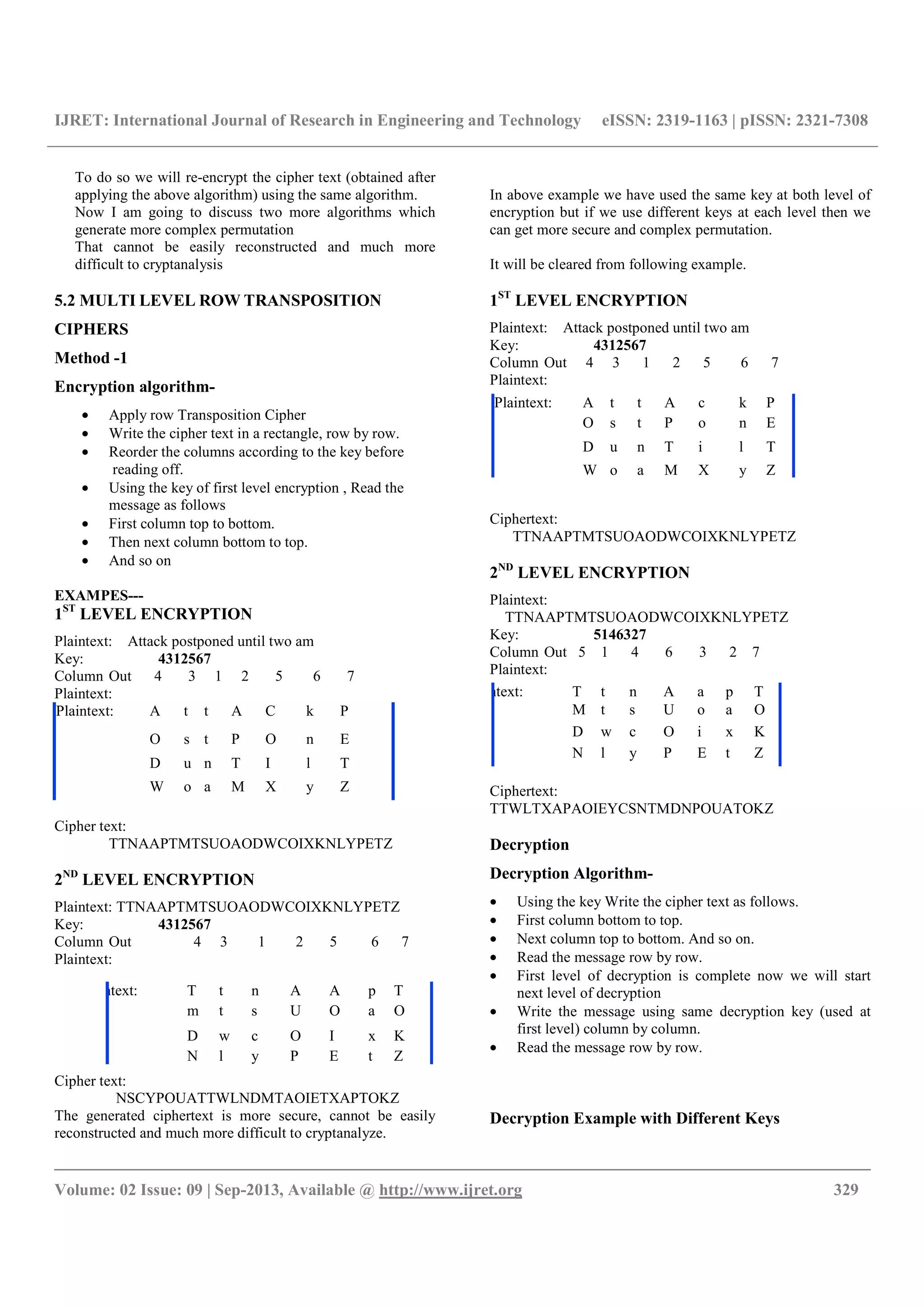 Enhancing Security Of Caesar Cipher Using Different Pdf Information