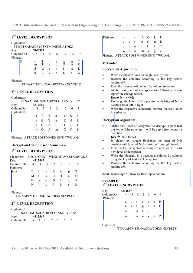 Enhancing Security Of Caesar Cipher Using Different Pdf