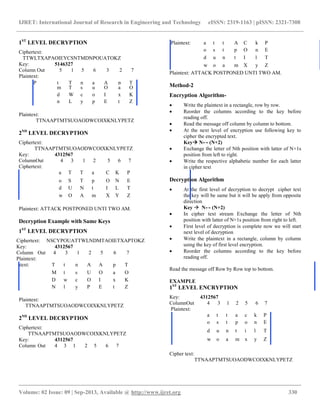 Enhancing security of caesar cipher using different | PDF
