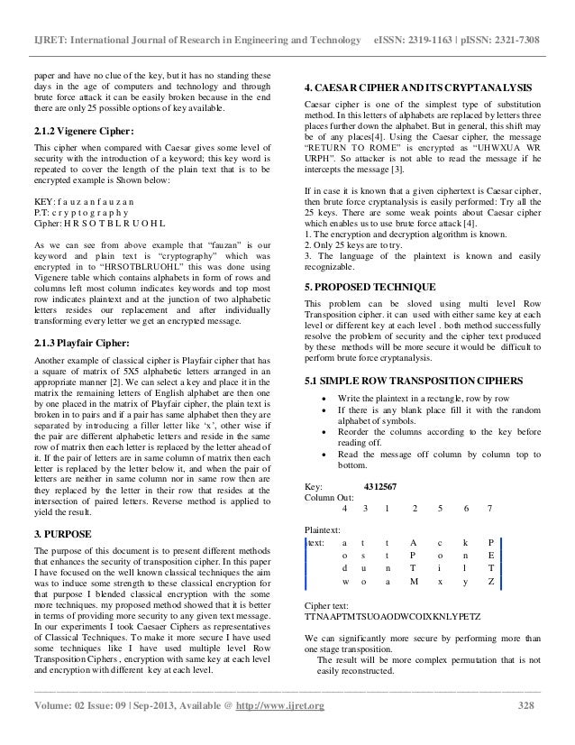 Enhancing Security Of Caesar Cipher Using Different