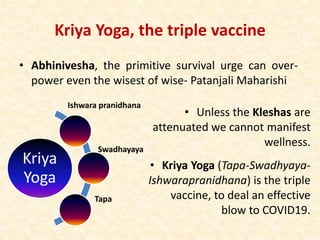 Enhancing self-care through Yoga during COVID19 | PPT