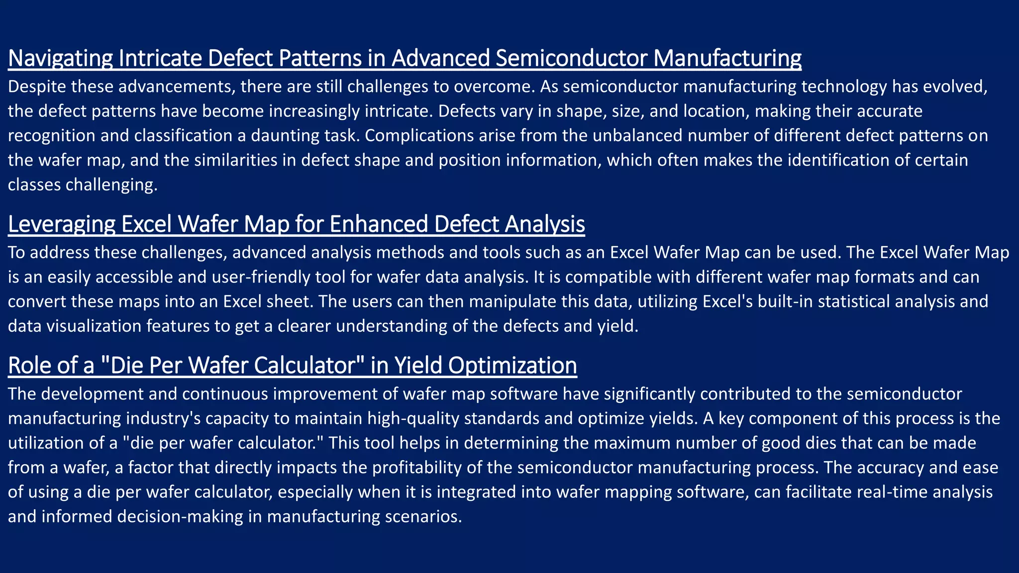 Enhancing Semiconductor Manufacturing Through Advanced Wafer Mapping Pptx