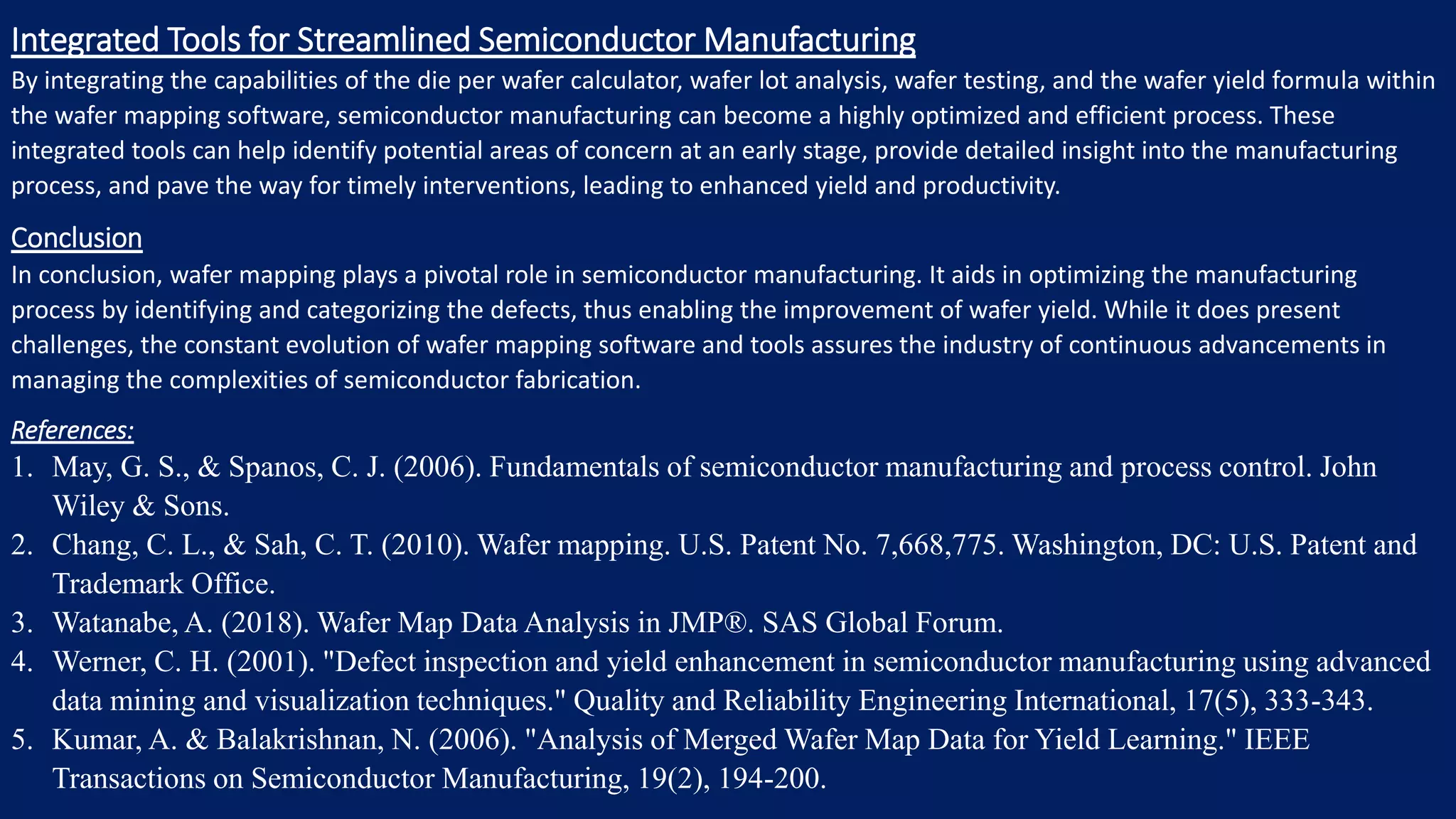 Enhancing Semiconductor Manufacturing Through Advanced Wafer Mapping Pptx