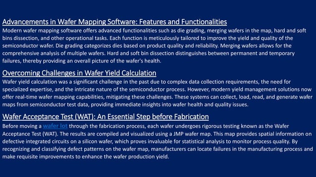 Enhancing Semiconductor Manufacturing Through Advanced Wafer Mapping Pptx