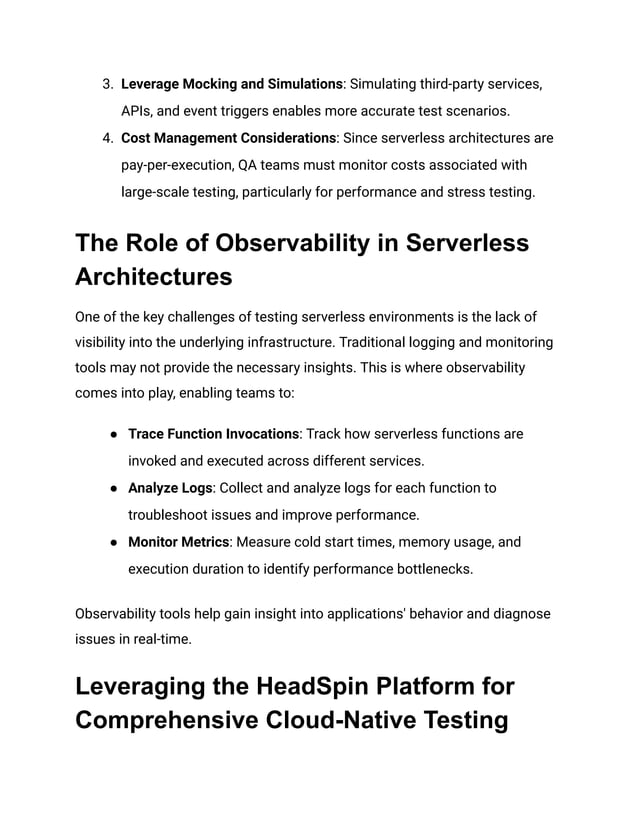 Enhancing Serverless Architecture With Cloud Native Testing Pdf