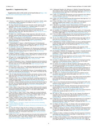 Enhancing sintering behavior and conductivity of YSZ electrolyte by co ...