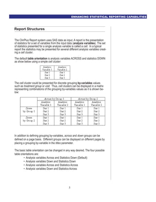 Enhancing statistical report capabilities using the clin plus report engine | PDF