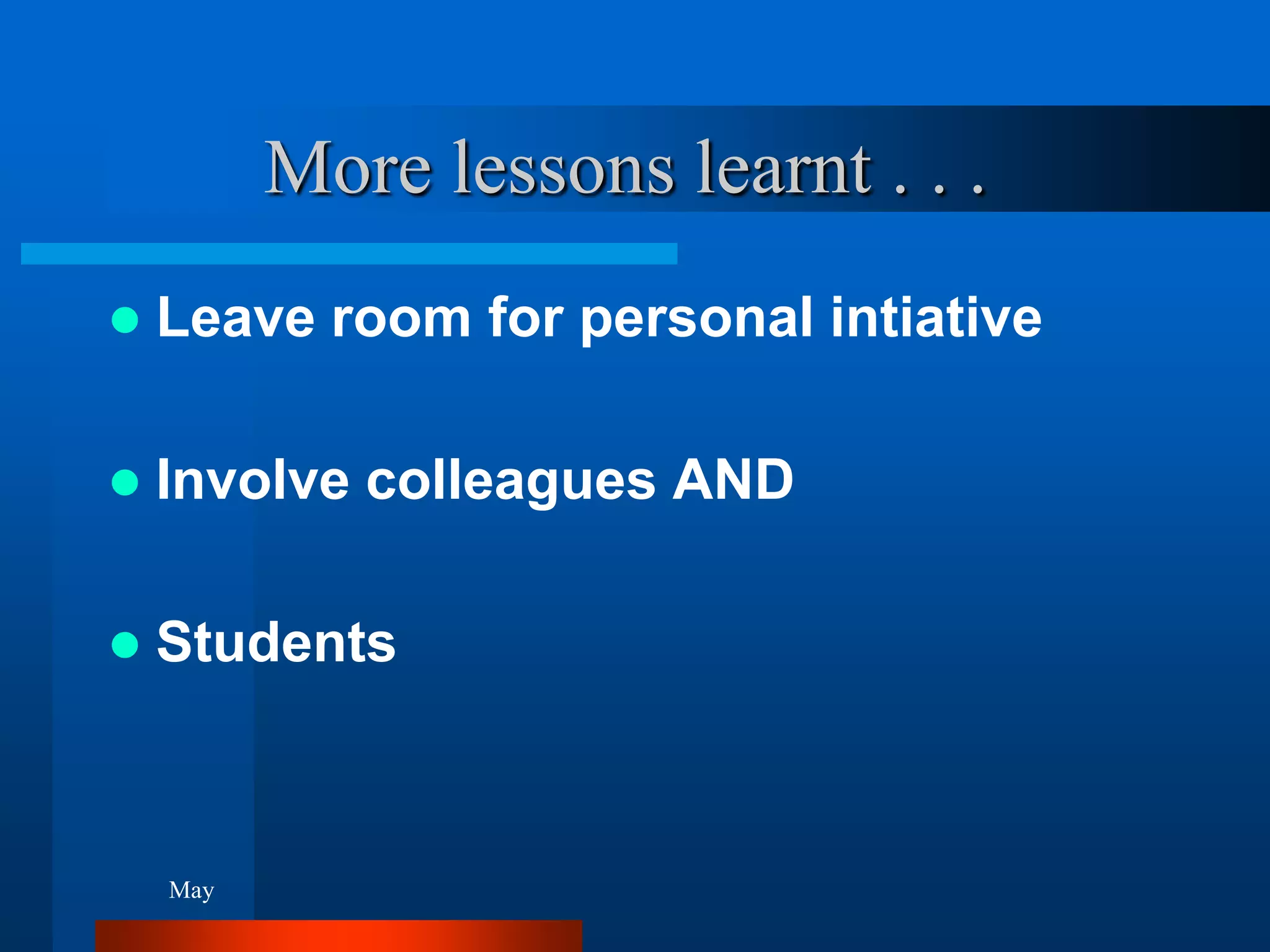 Enhancing students' involvement | PPT