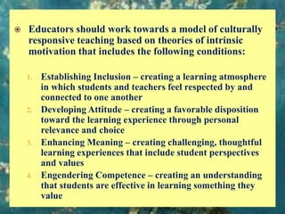 Enhancing students’ motivation to learn | PPTX