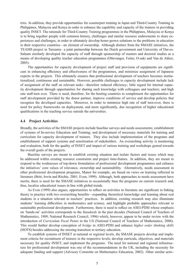 Enhancing teachers capacity smase | PDF