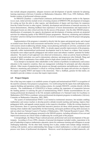 Enhancing teachers capacity smase | PDF