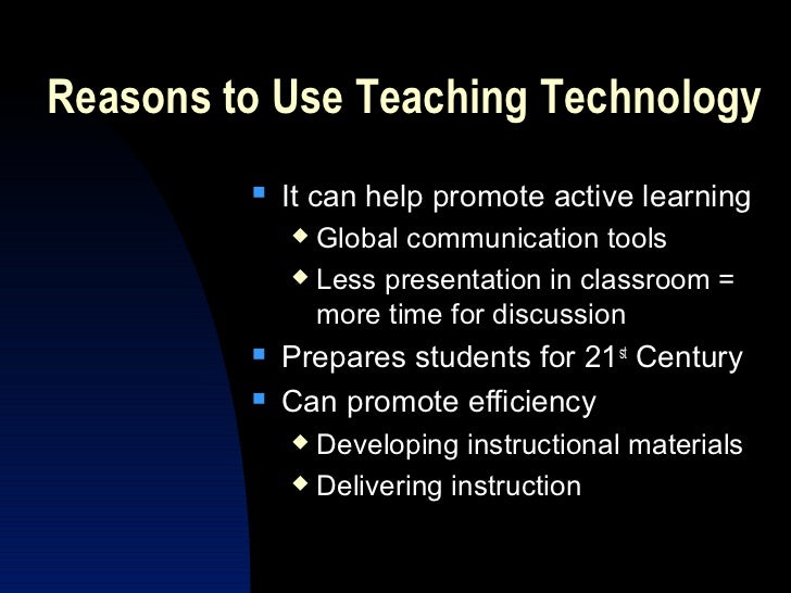 Enhancing teaching with technology
