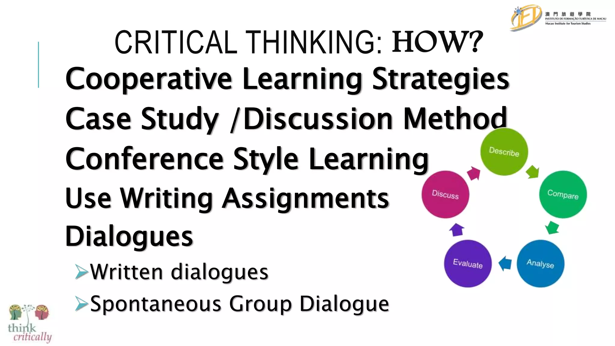 Enhancing The 21st Century Critical Thinking Skills Of Esl Efl Learners Ppt