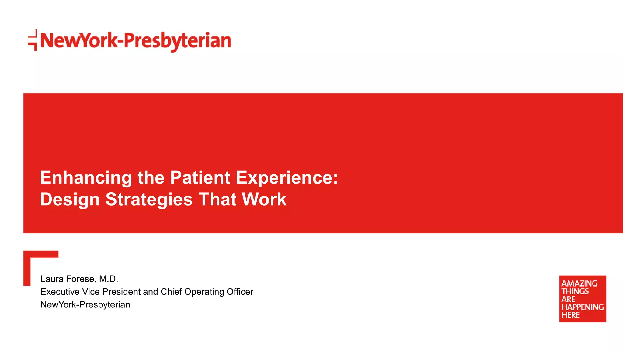 Enhancing the Patient Experience: Design Strategies That Work (Laura ...