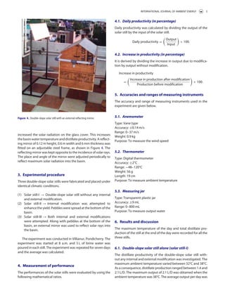 Enhancing the productivity of double slope single basin solar still ...