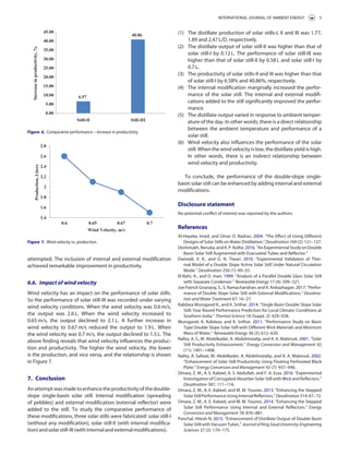Enhancing the productivity of double slope single basin solar still ...