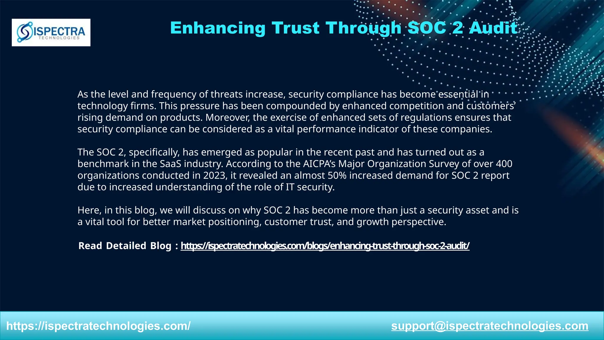 Enhancing Trust Through SOC 2 Audit- ispectra | PPT