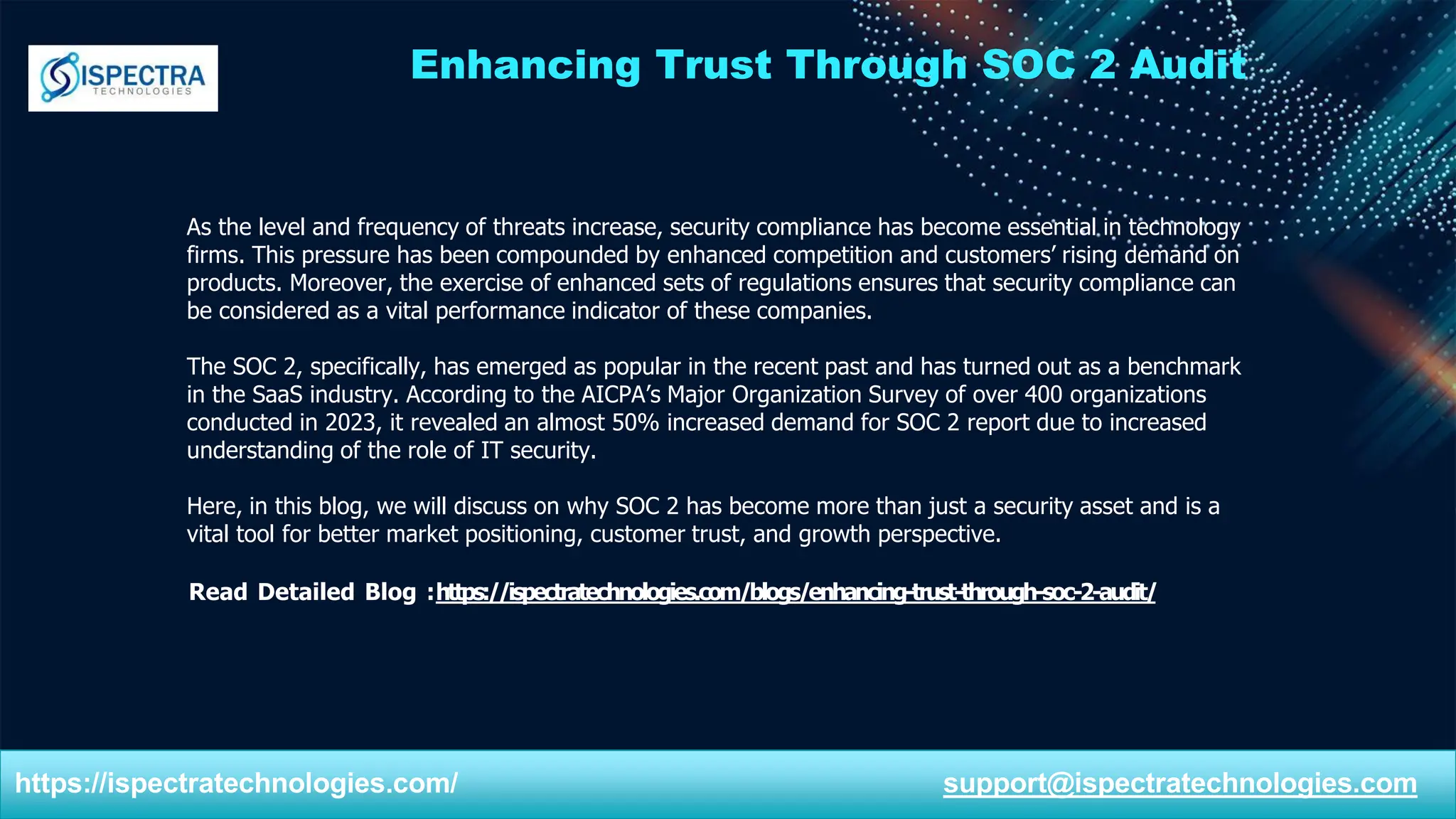 Enhancing Trust Through SOC 2 Audit- by ispectra technologies | PPT