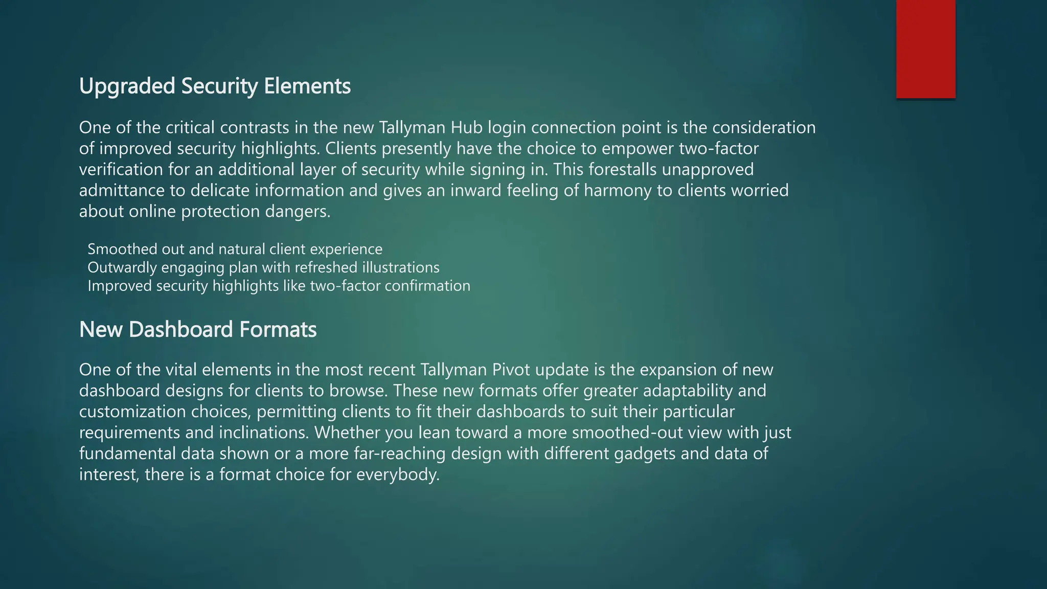 Enhancing User Experience - Exploring the Latest Features of Tallyman ...