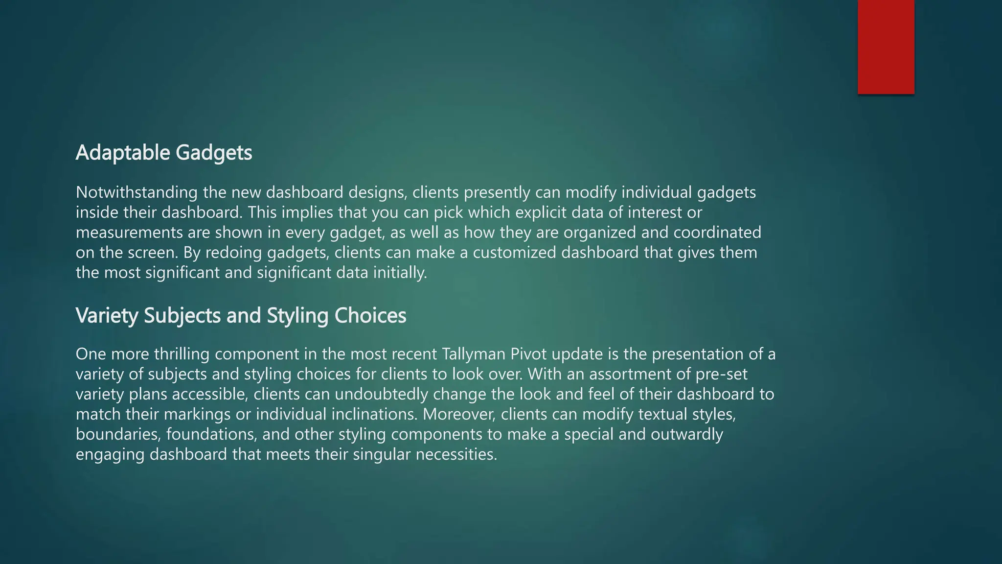 Enhancing User Experience - Exploring the Latest Features of Tallyman ...