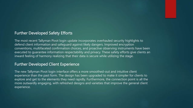 Enhancing User Experience - Exploring the Latest Features of Tallyman ...