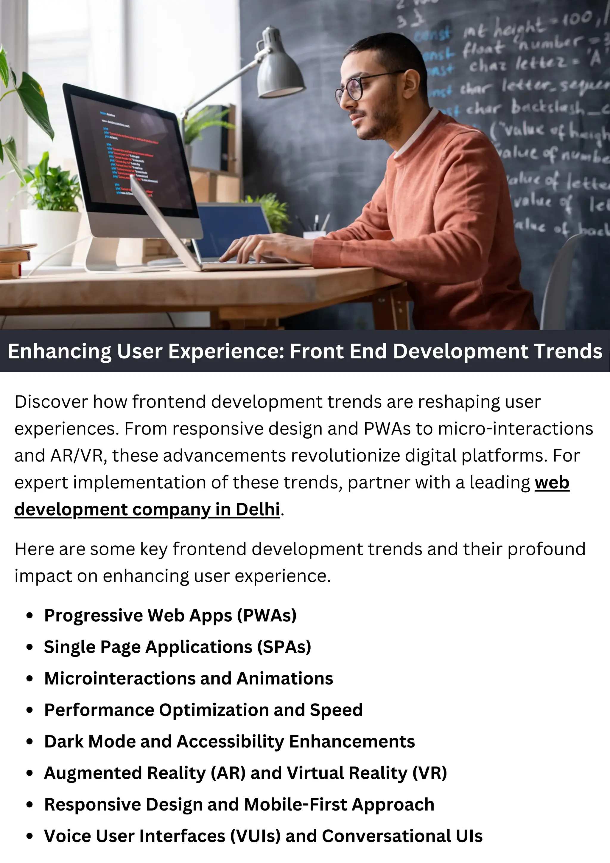 Enhancing User Experience Front End Development Trends. | PDF