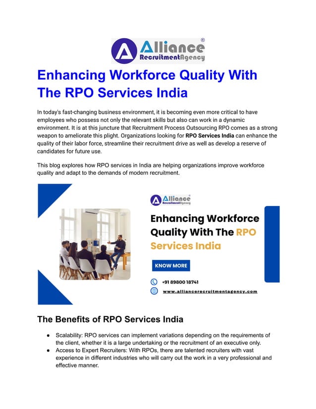 Enhancing Workforce Quality With The RPO Services India.pdf