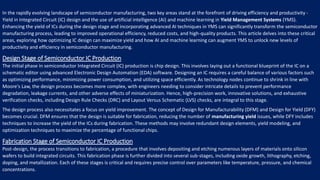 Enhancing Yield in IC Design and Elevating YMS with AI and Machine ...