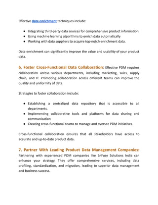 Enhancing Your Product Data Management Strategy: Tips And Best ...