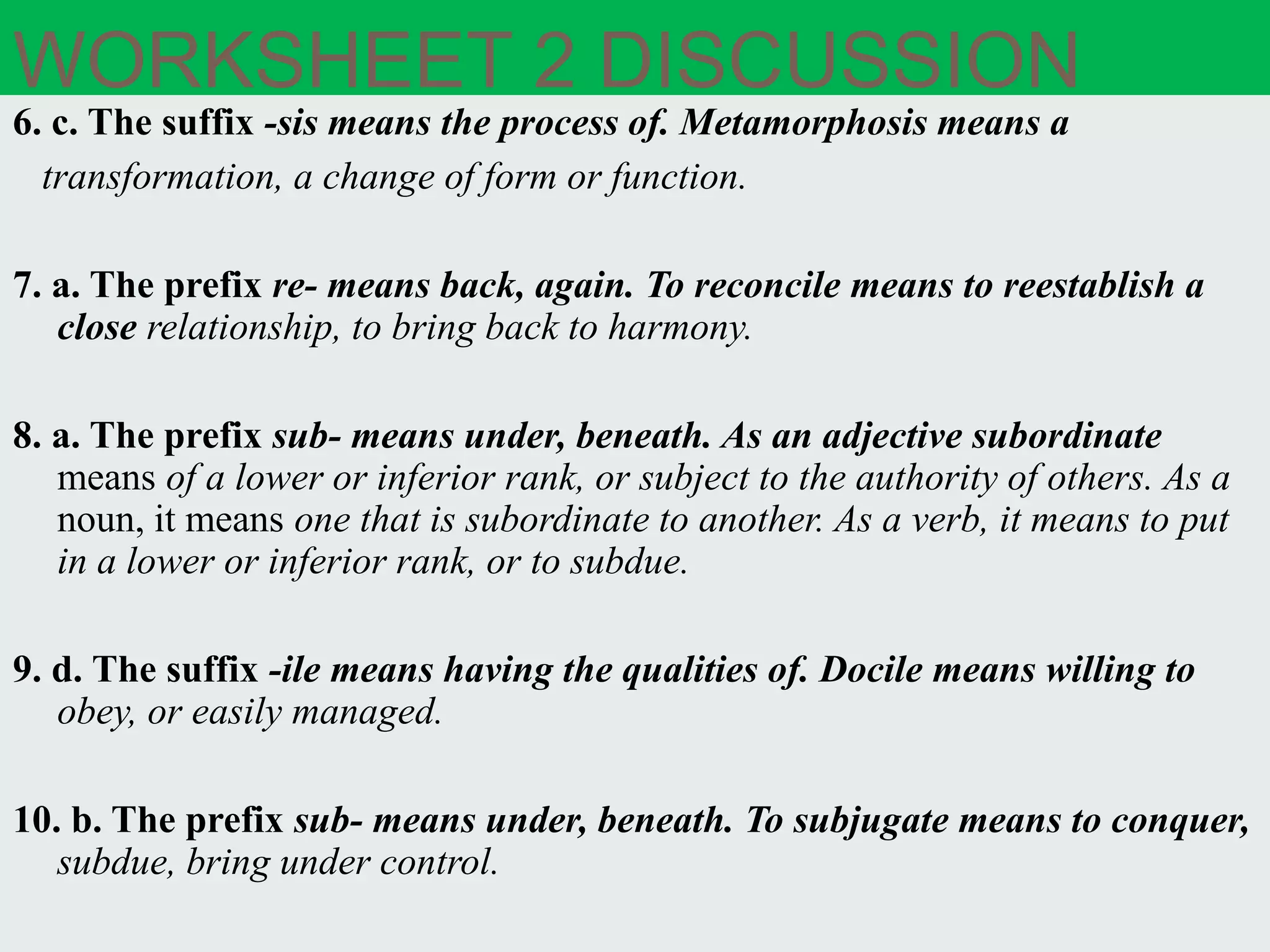 Enhancing your vocabulary | PPT