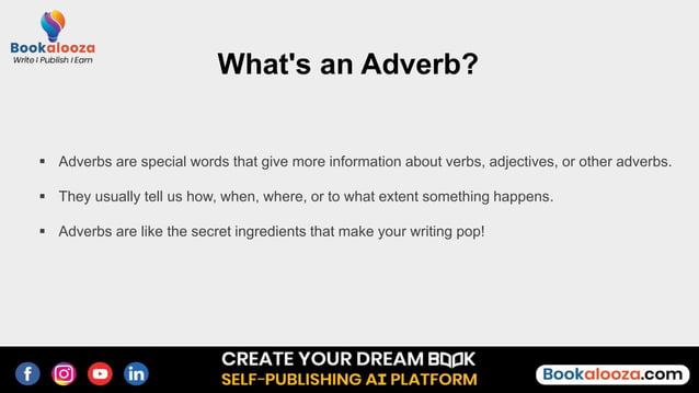 Enhancing Your Writing the Power of Adverbs | PPT