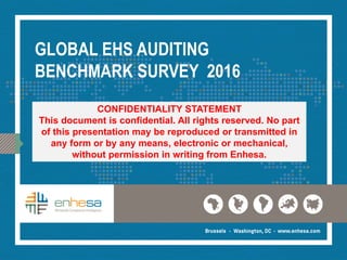 Global EHS Auditing Benchmark Survey 2015 | PPT
