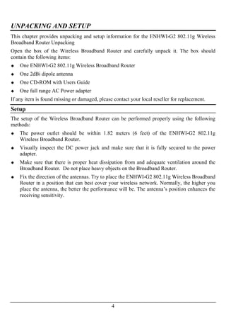Manual roteador encore Enhwi g2 um | PDF