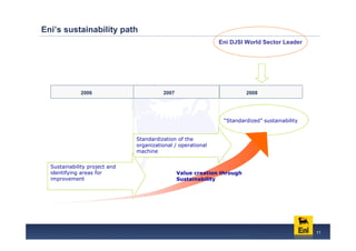 Eni: Managing the complexity of a sustainable development | PDF