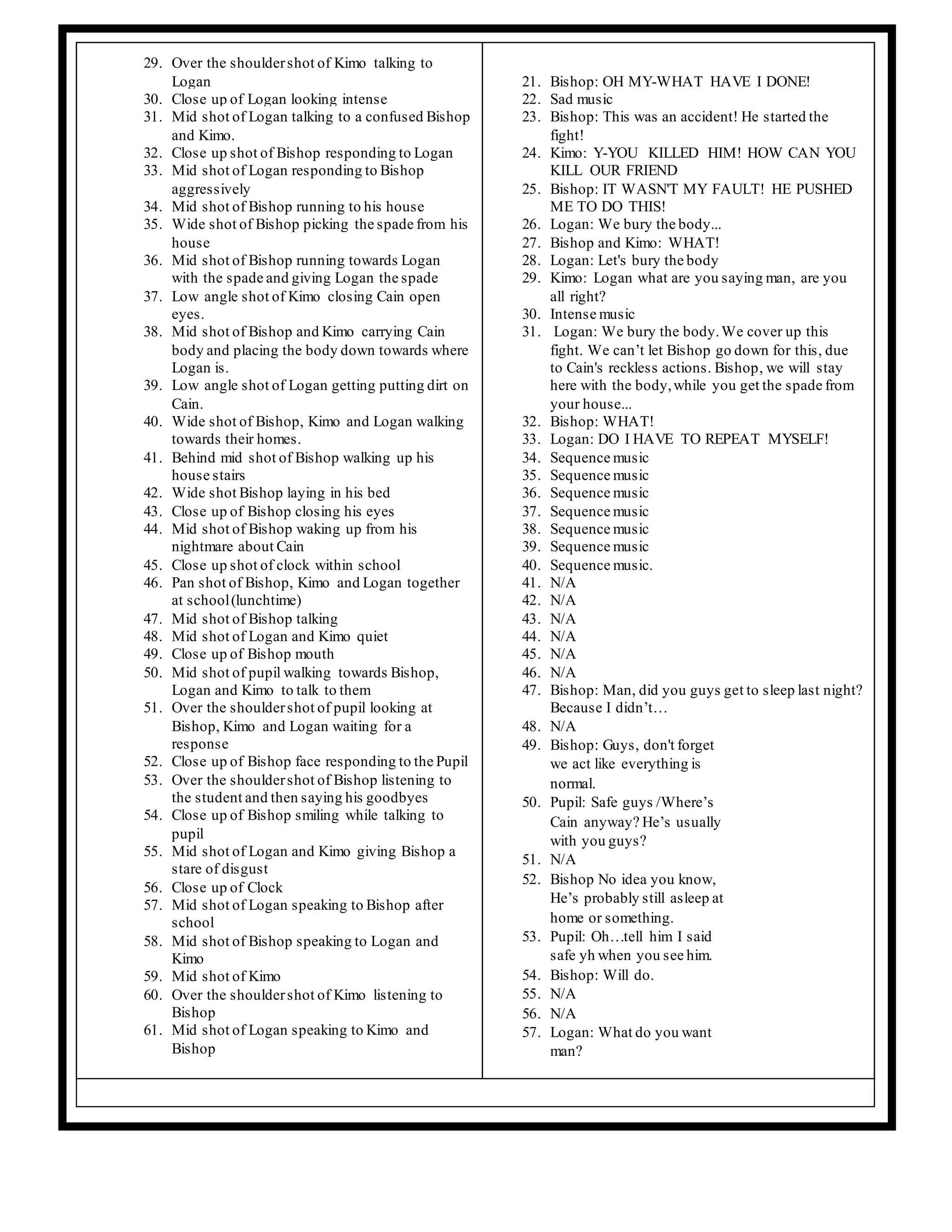 Enigma - Production Script | PDF