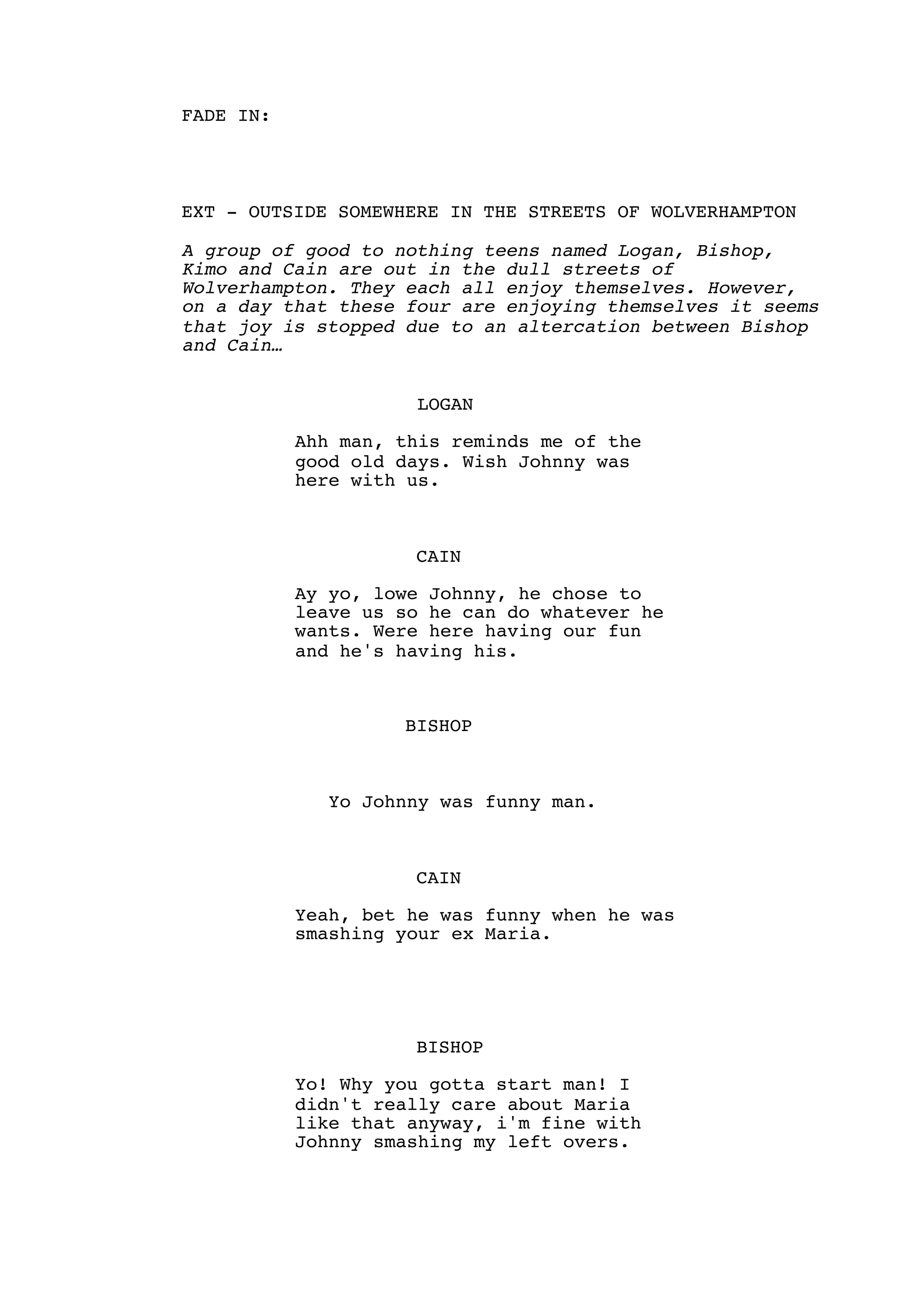 Enigma - Script First draft) | PDF