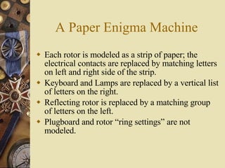 Paper Enigma Machine | PPT
