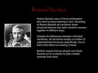 Narrative Theory | PPT